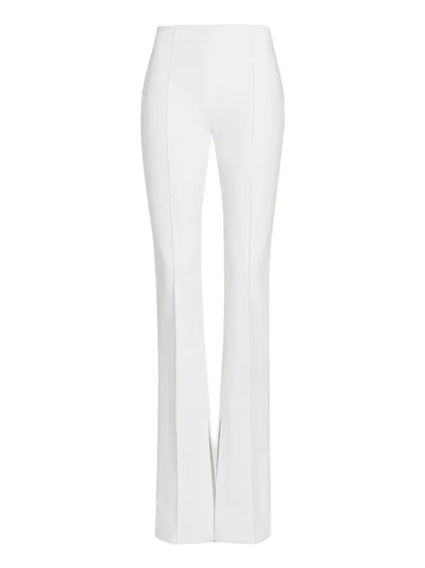 Adam Lippes Eva Bonded Neoprene Flared Pants - White