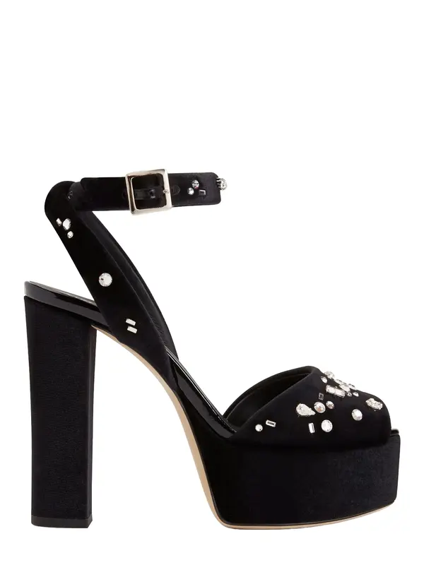 GIUSEPPE ZANOTTI 120mm Betty Platform Sandals - Black