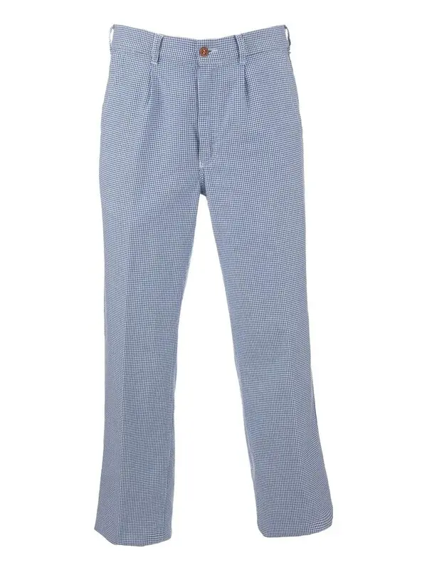 Golden Goose Casual Linen-cotton Blend Trousers - White
