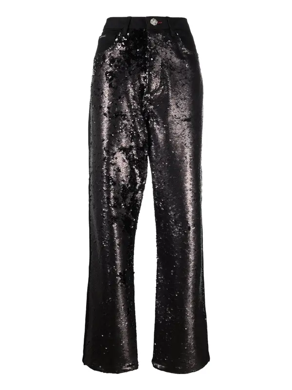 Philipp Plein High-waisted Jeans - Black