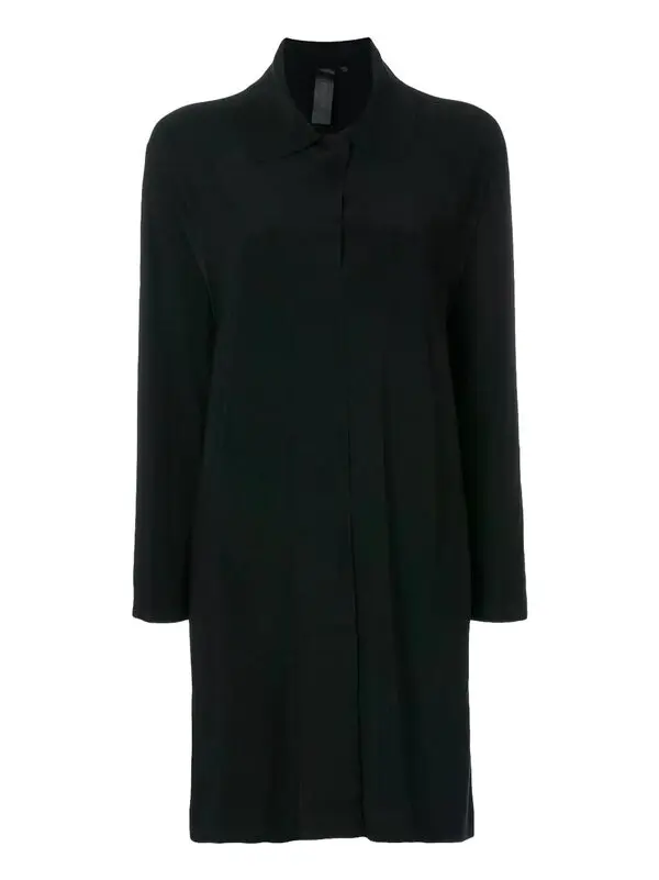 Norma Kamali Collared Long-line Cardigan - Black