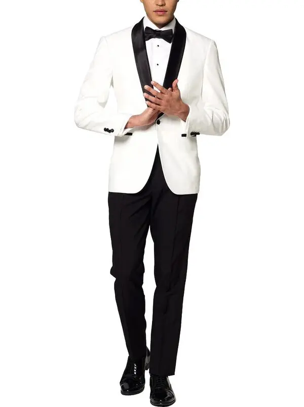 Opposuits Pearly Two-piece Suit & Bow Tie - White
