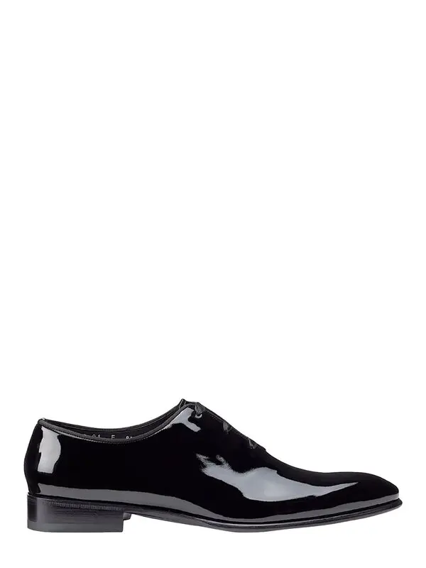 Santoni Padova Patent Leather Oxfords - Black