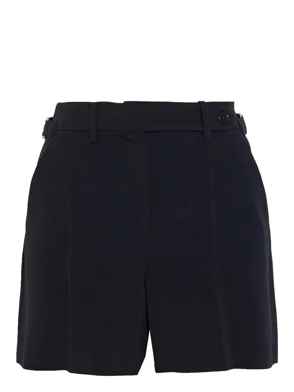 Red Valentino Crepe High-rise Shorts - Black
