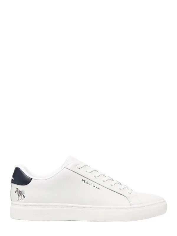 Paul Smith Rex Zebra-print Leather Sneakers - White