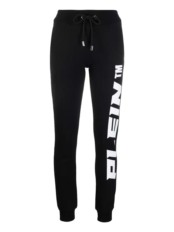 Philipp Plein Logo-print Cotton Joggers - Black