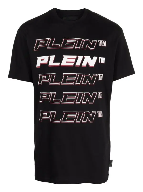 Philipp Plein Plein Repeat Logo T-shirt - Black
