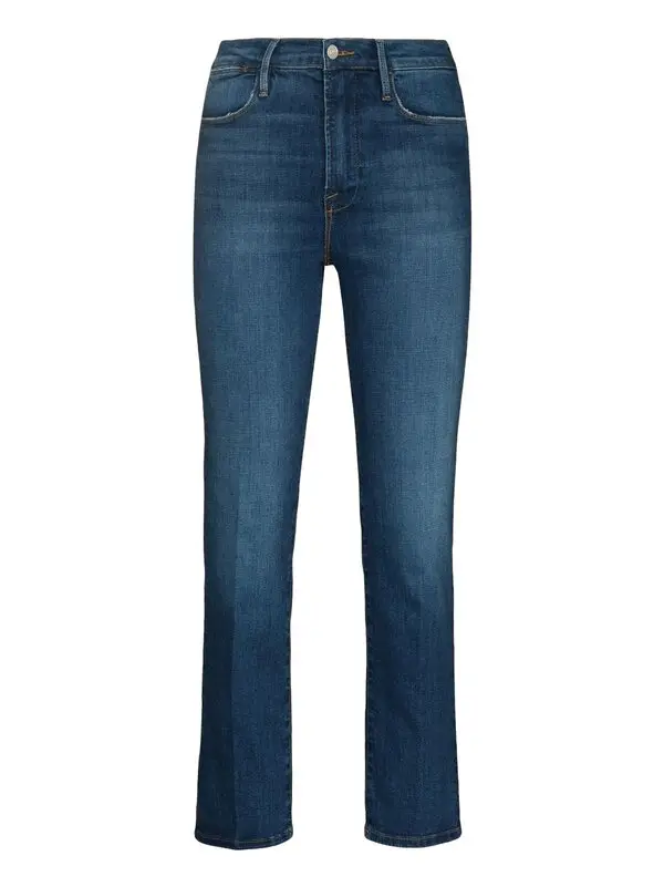 FRAME Le High Straight Leg Jeans - Blue