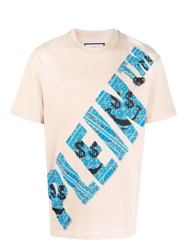 Philipp Plein Graffiti-print T-shirt - Neutrals