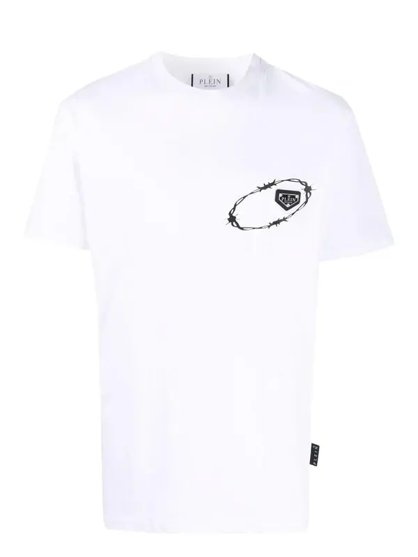 Philipp Plein Round-neck Angel T-shirt - White