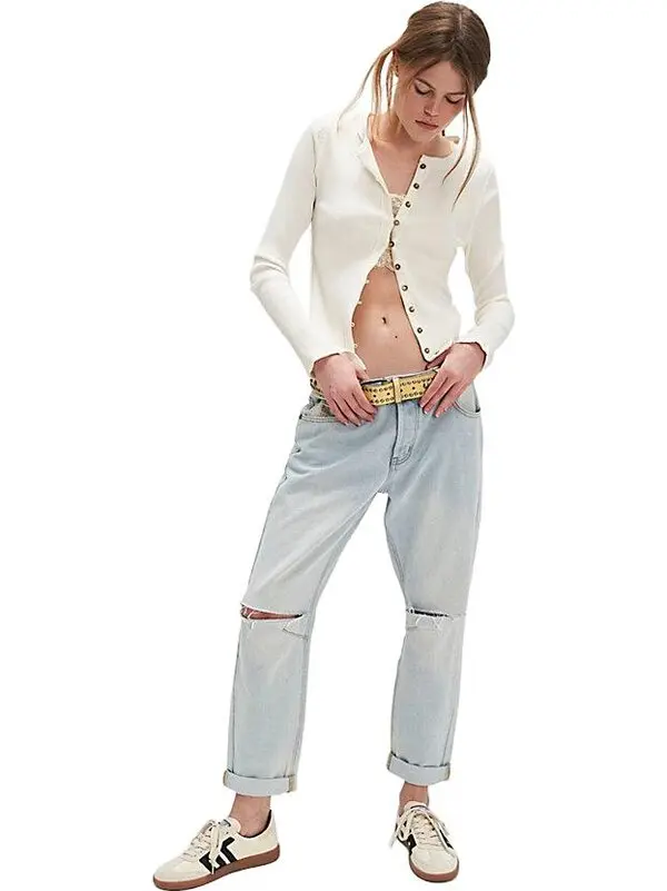 ONETEASPOON Saints Boyfriend Jeans - Cyber Blue