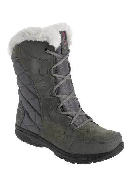 Columbia Ice Maiden Ii Lace-up Boots - Black Columbia Grey