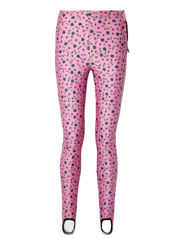 Moncler Printed Stirrup Pants - Pink
