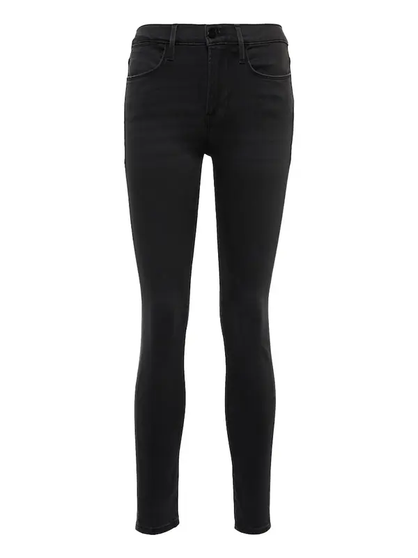 FRAME Le High Skinny Jeans - Black