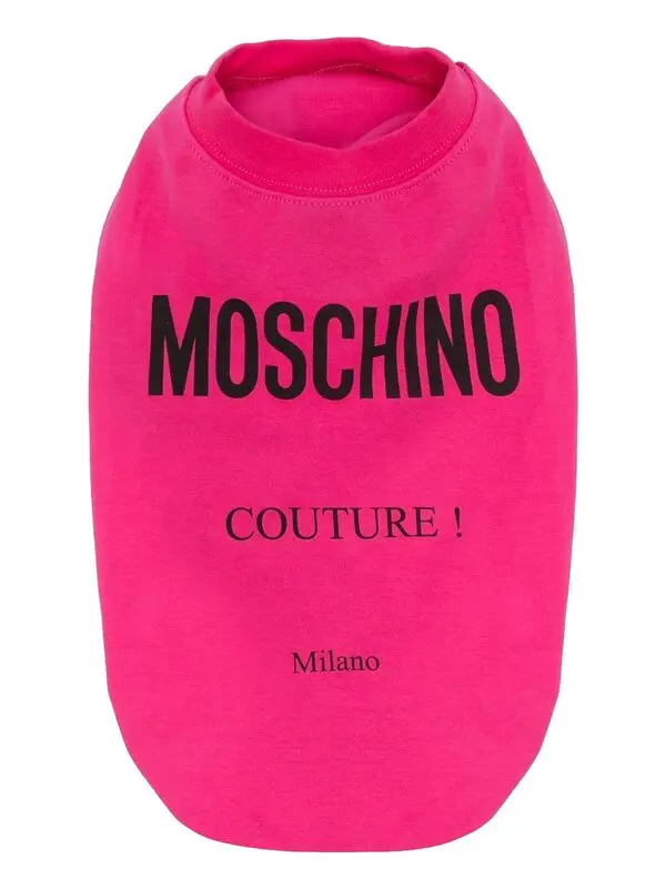Moschino Logo-print Pet Sweater Vest - Pink