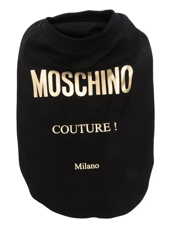 Moschino Logo Pet Vest Harness - Black
