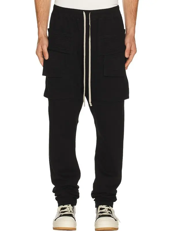 Rick Owens Creatch Cargo Drawstring - Black