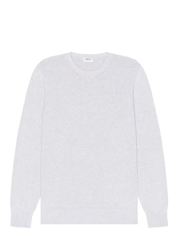 GHIAIA Cotton Crewneck - Light Grey
