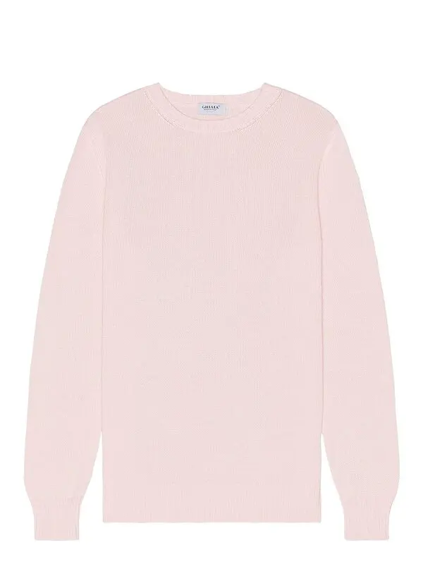 GHIAIA Cotton Crewneck - Pale