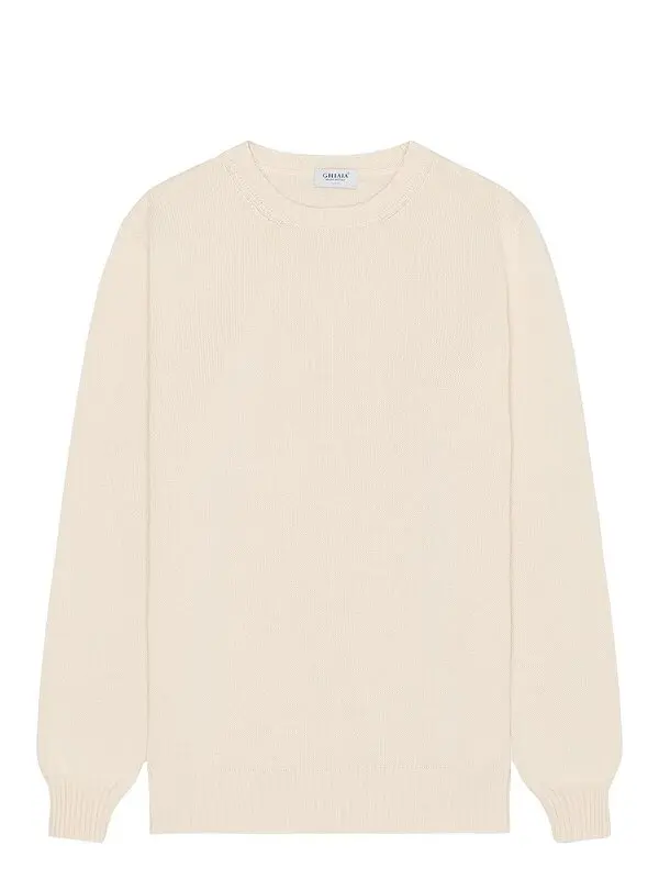 GHIAIA Cotton Crewneck - Perla