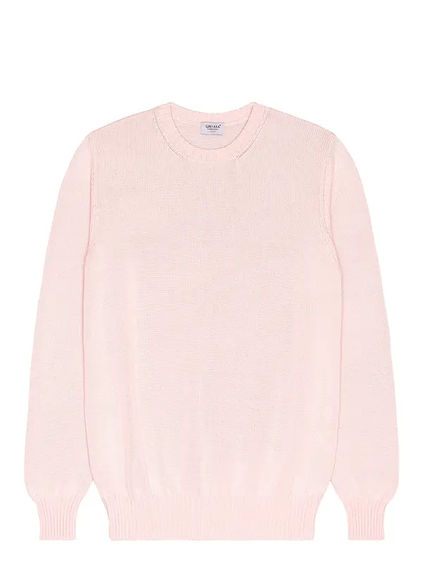 GHIAIA Cotton Crewneck - Pink