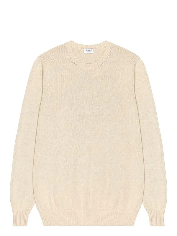 GHIAIA Cotton Crewneck - Vanilla