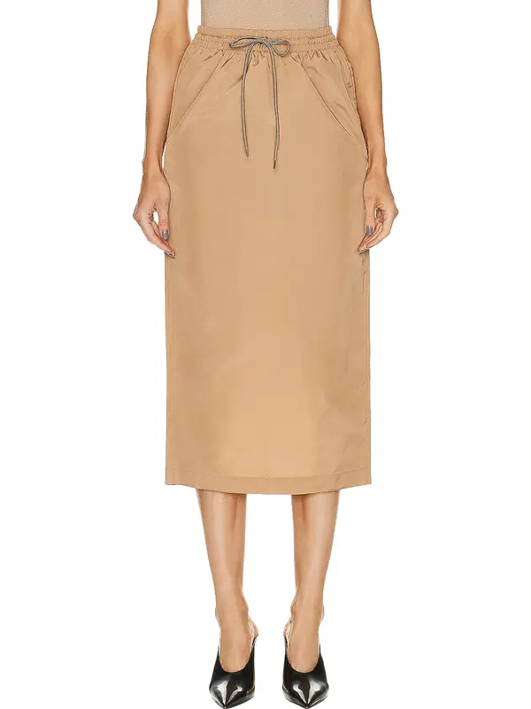 Wardrobe.NYC Utility Skirt - Tan
