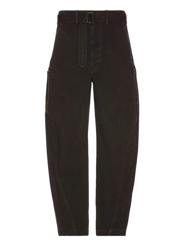 LEMAIRE Twisted Belted Pants - Black