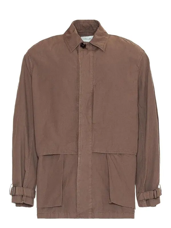 LEMAIRE Storm Flap Blouson - Chestnut