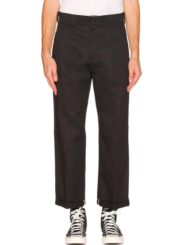 Dickies Regular Fit Cuffed Straight Leg Pant - Black