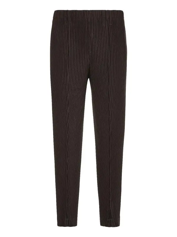 Issey Miyake Solid Pleats Pants - Charcoal