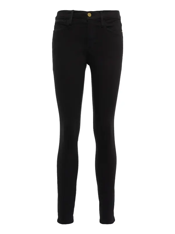 FRAME Le High Skinny Jeans - Black