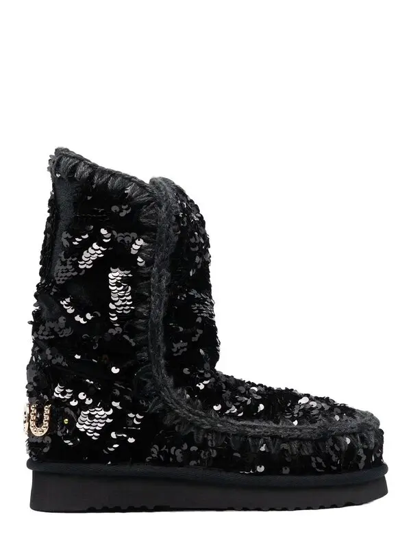 Mou Eskimo 24 Sequin Boots - Black