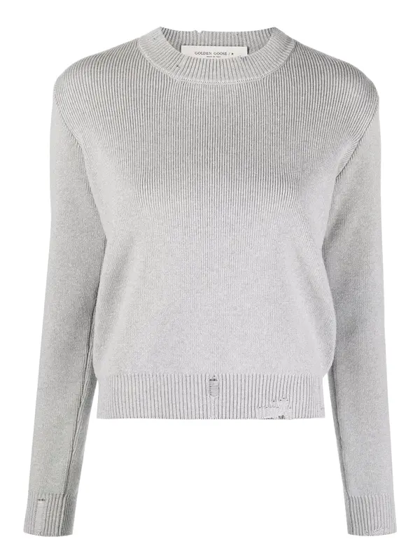 GOLDEN GOOSE Cotton-blend Jumper - Grey