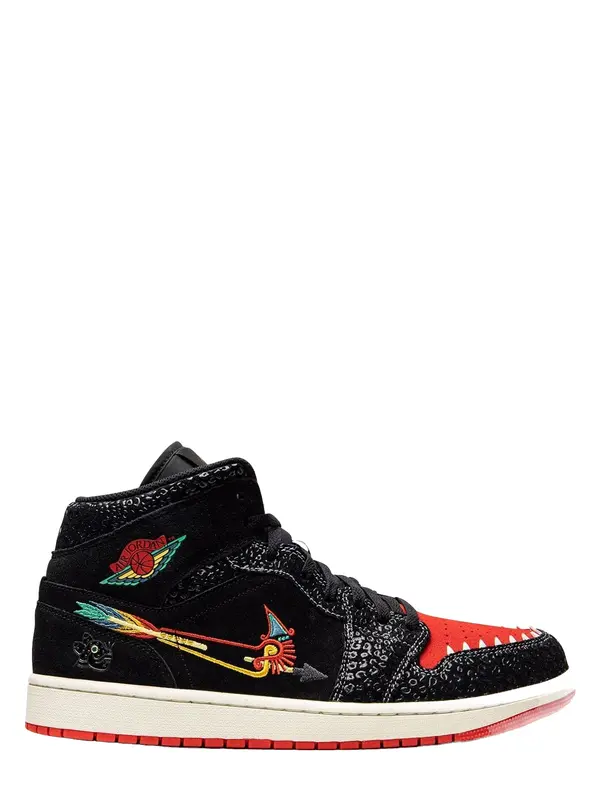 JORDAN Air 1 Mid Se Siempre Familia Sneakers - Black