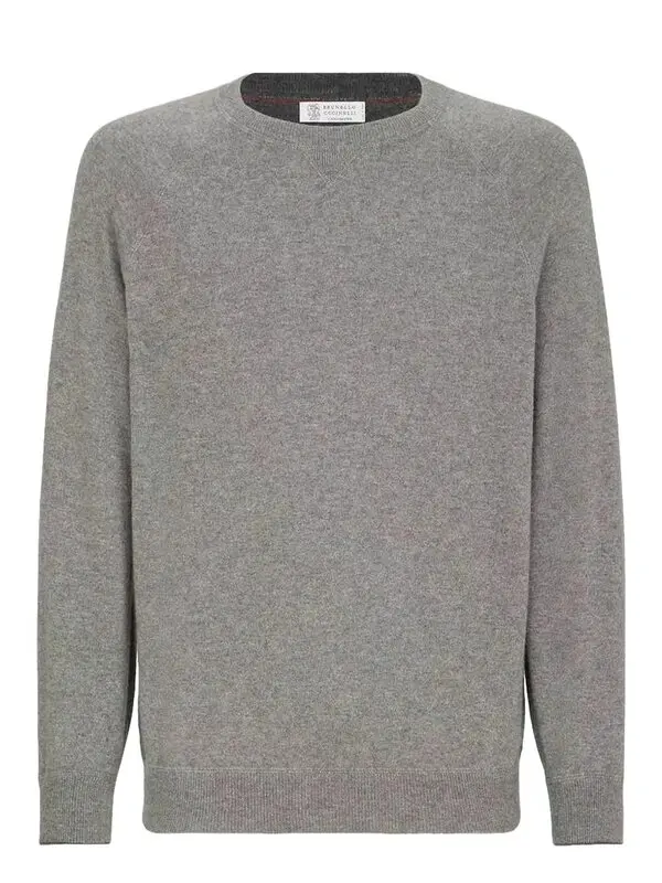 Brunello Cucinelli Crew-neck Cashmere Sweater - Slate