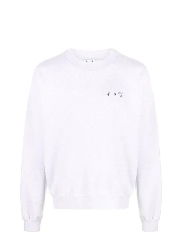 Off-White Logo Print Sweatshirt - Grey