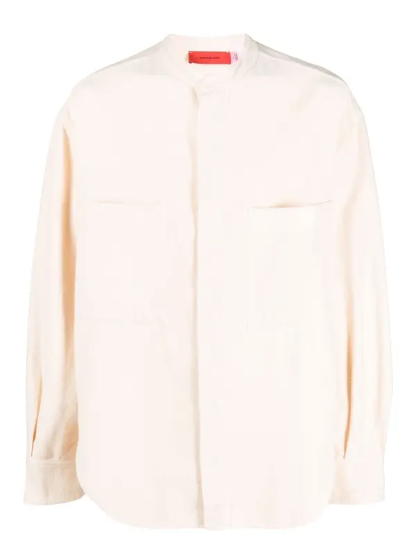 Eckhaus Latta Snap Button-down Shirt - Neutrals