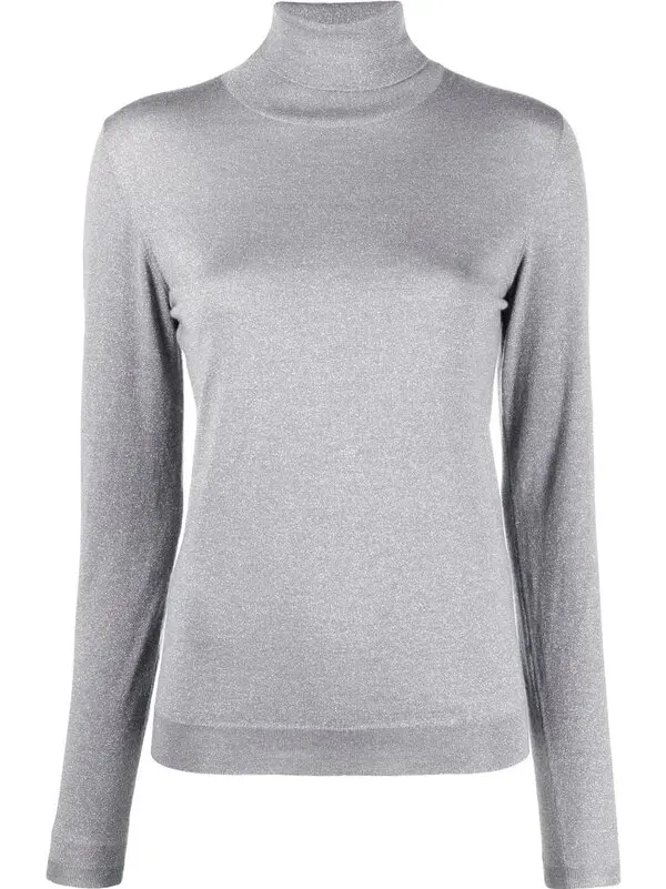 Brunello Cucinelli Roll Neck Jumper - Grey