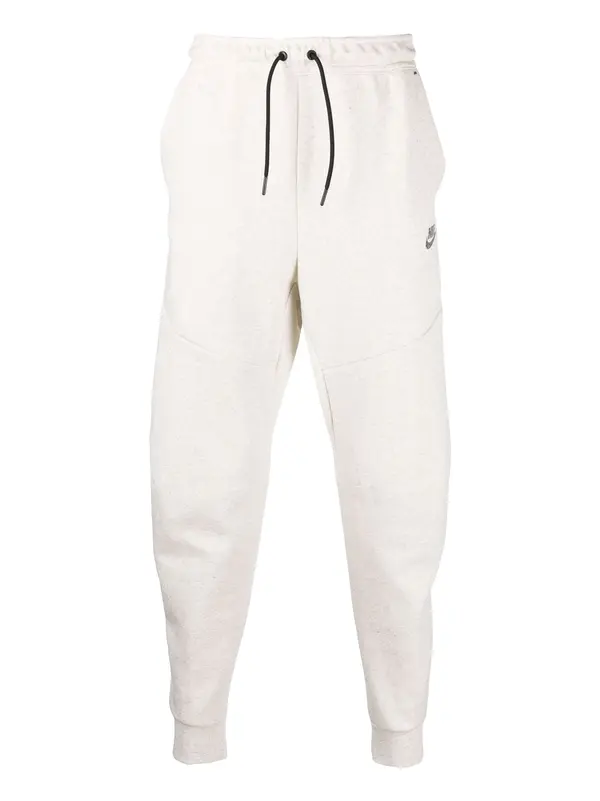 Nike Swoosh Logo Detail Track Pants - Neutrals