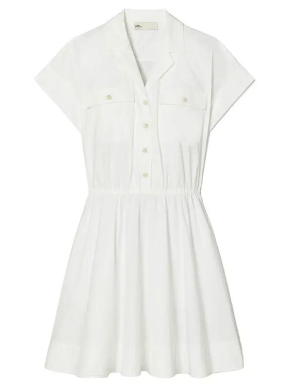 Tory Burch Cotton Poplin Shirtdress - White