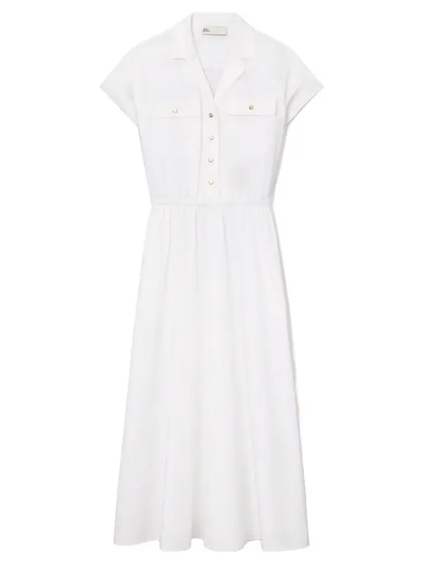 Tory Burch Cotton Poplin Shirtdress - White