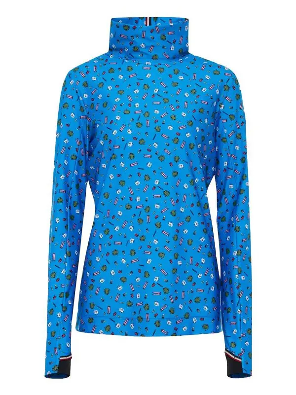 Moncler X Naj-oleari Printed Ski Top - Blue