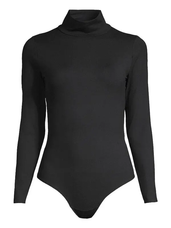 Spanx Long Sleeve Turtleneck Bodysuit - Classic Black