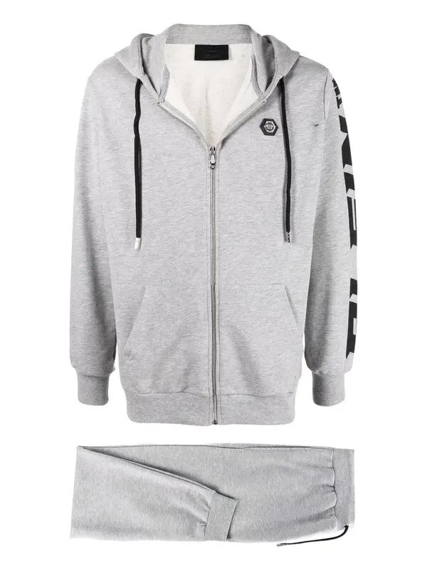 Philipp Plein Logo Print Tracksuit Set - Grey