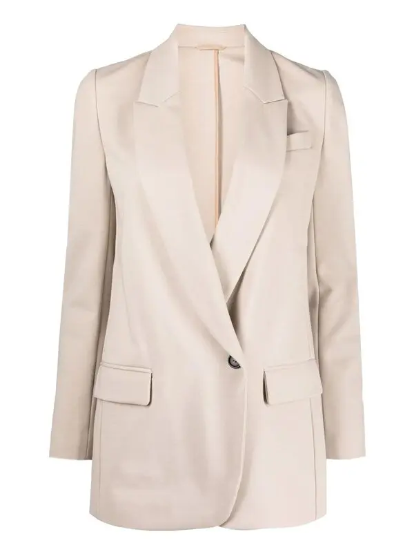 Brunello Cucinelli Notched-lapel Single-breasted Blazer - Neutrals