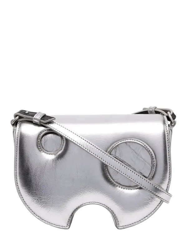 Off-White Burrow Saddle Bag - Silver