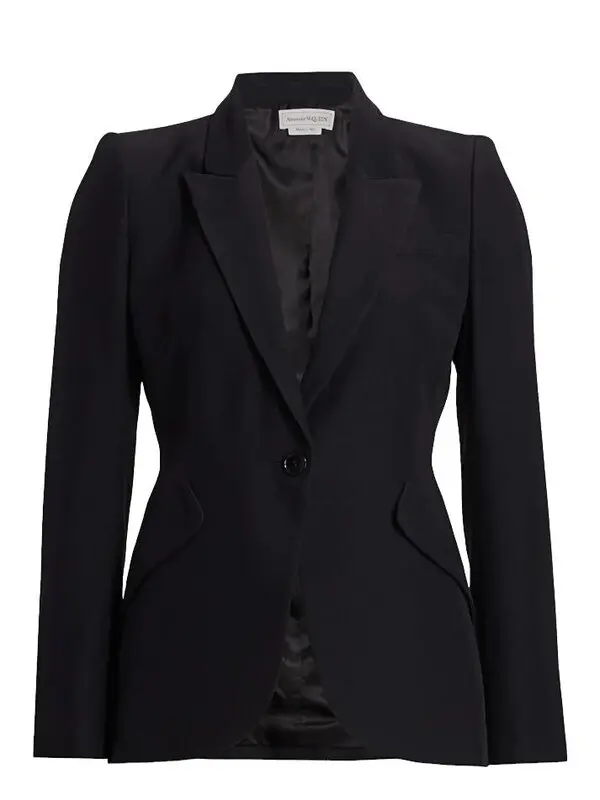 Alexander McQueen Tailored Peak-lapel Jacket - Black