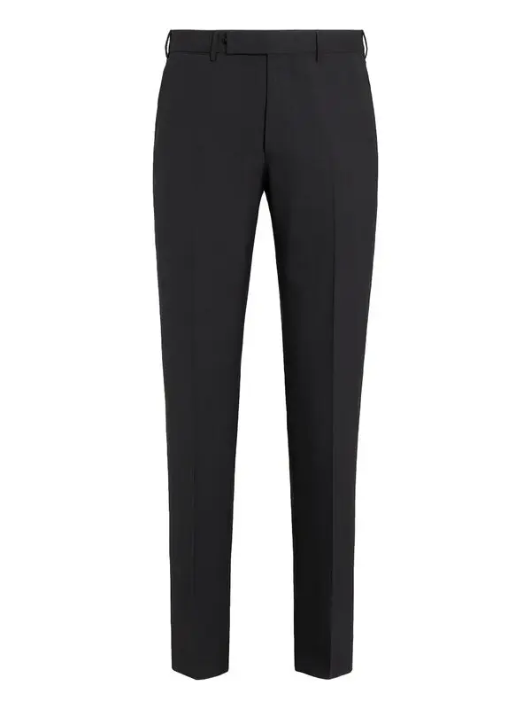 Zegna High Performance Wool Pants - Black