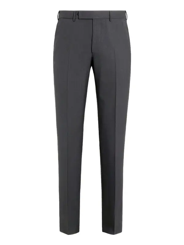 Zegna High Performance Wool Pants - Dark Grey